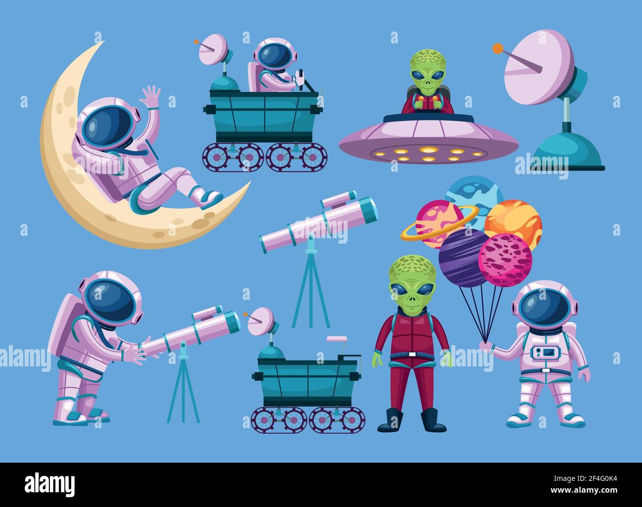 Aliens action Stock Vector Images - Alamy