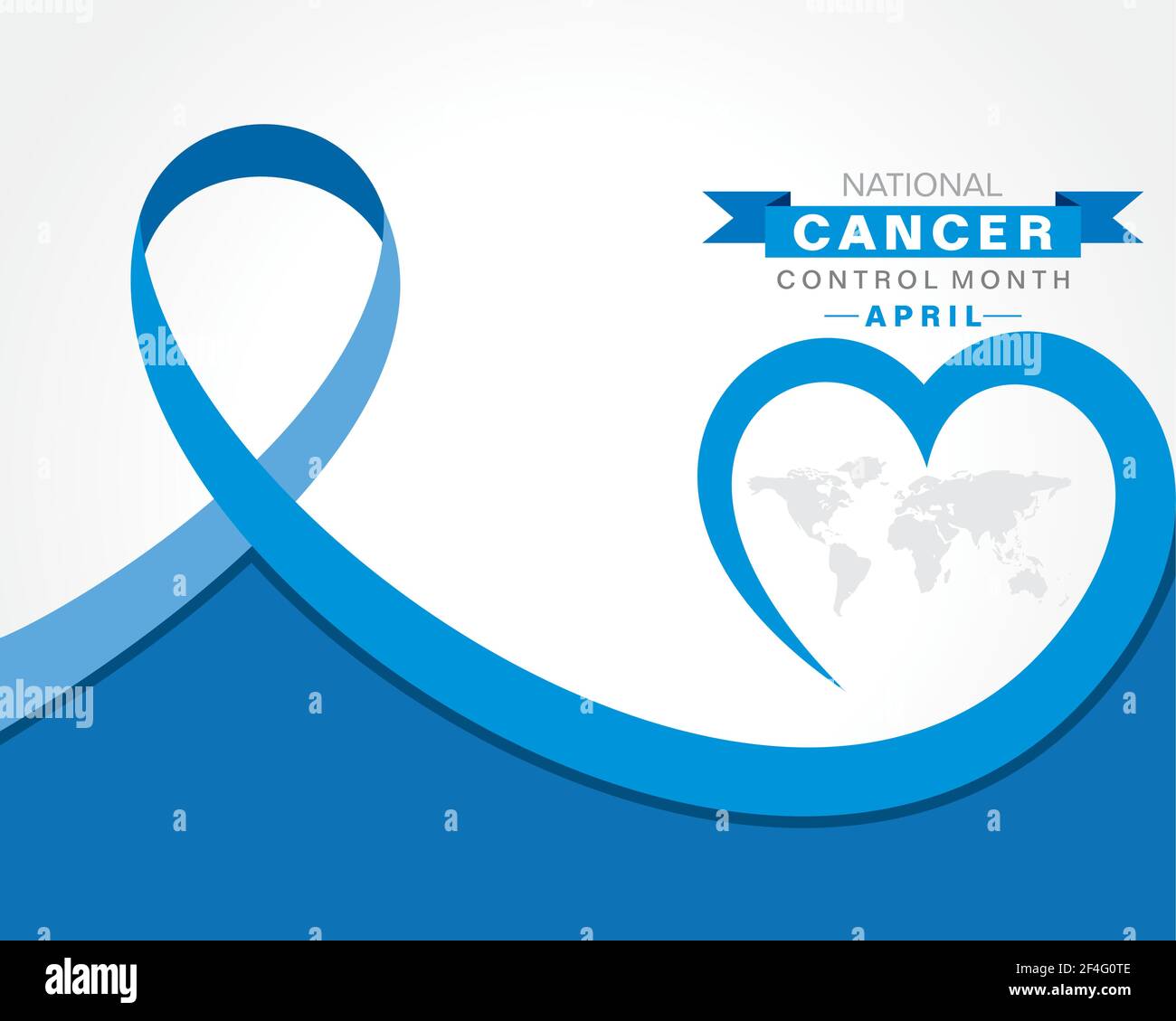 Vector Illustration of National Cancer Control Month observed in April ...
