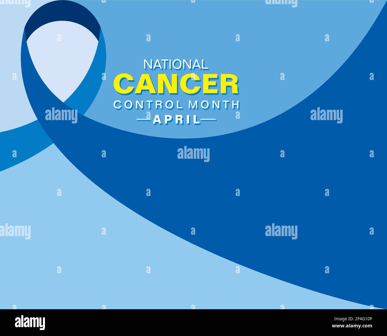 Vector Illustration of National Cancer Control Month observed in April ...