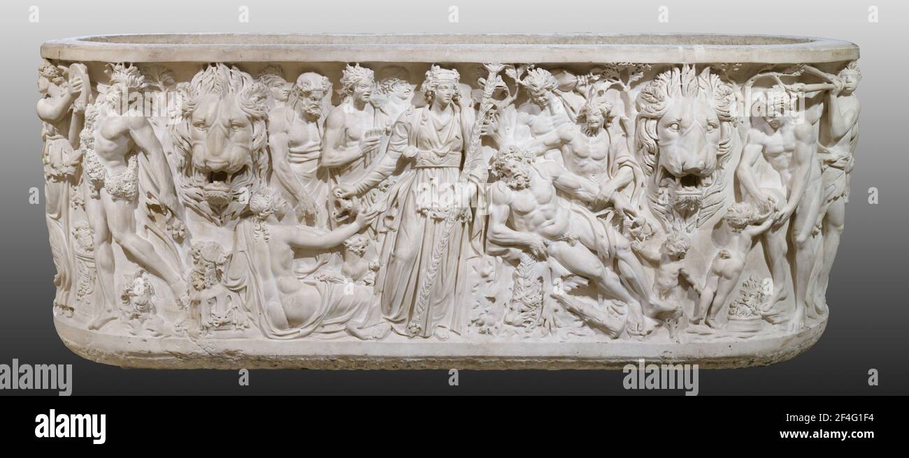 Sarcophagus With The Indian Triumph Of Dionysus