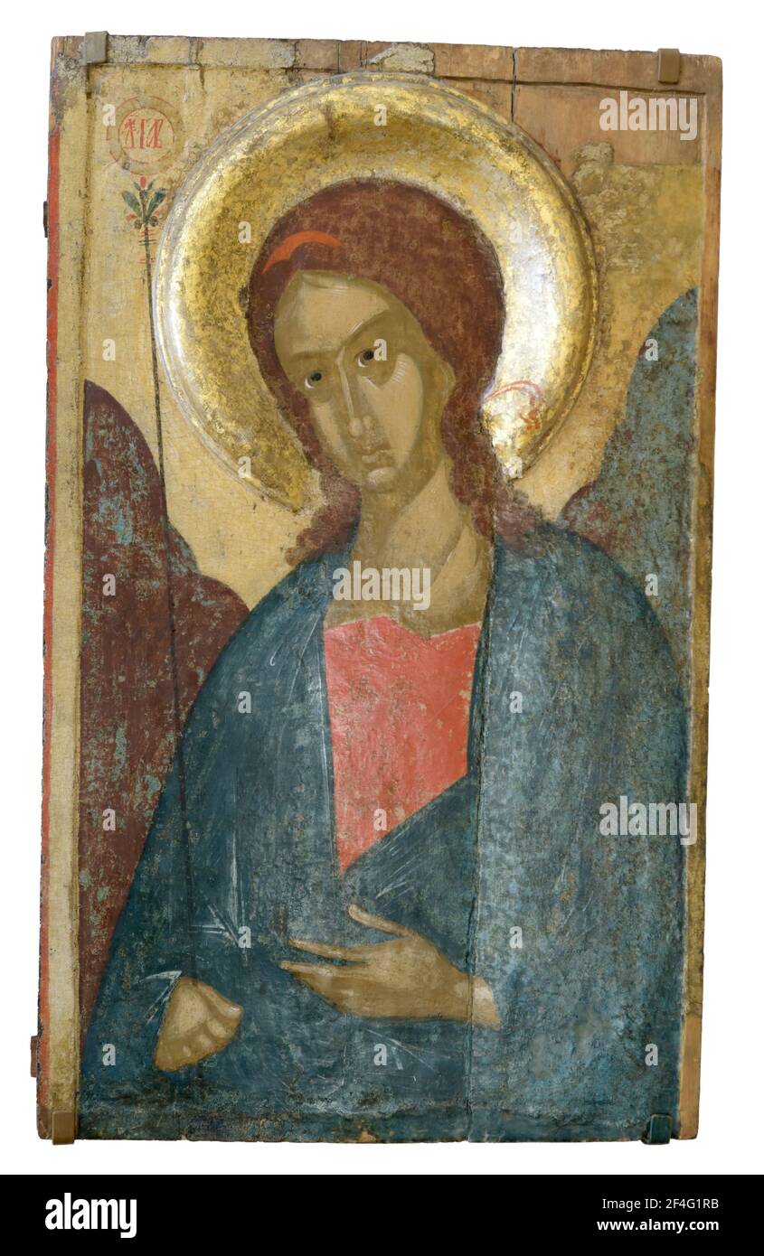 The Archangel Gabriel from the Deesis Range. Orthodox icon form Pskov ...