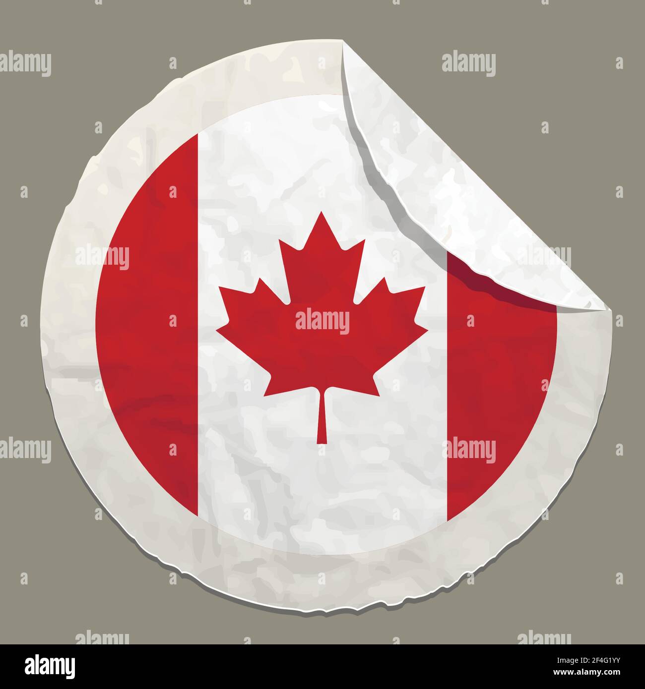 Canada flag icon hi-res stock photography and images - Alamy