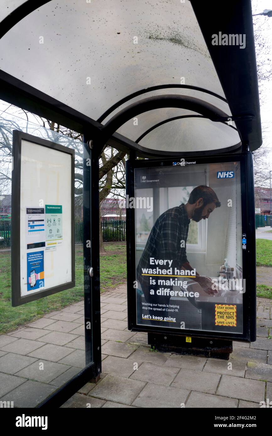 Bus shelter poster uk hi-res stock photography and images - Alamy
