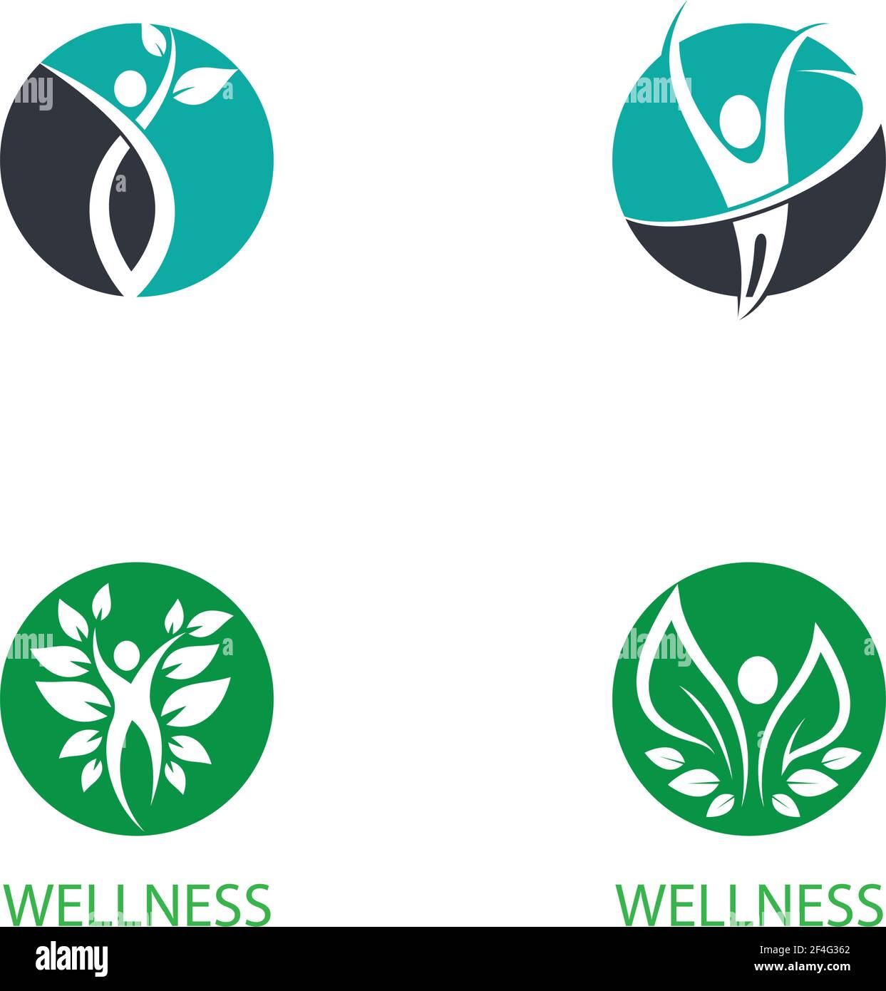 Wellnes logo template vector icon Stock Vector Image & Art - Alamy