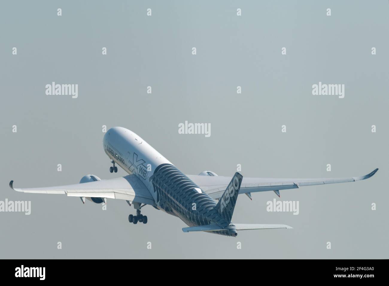 August 30, 2019. Zhukovsky, Russia. long-range wide-body twin-engine ...