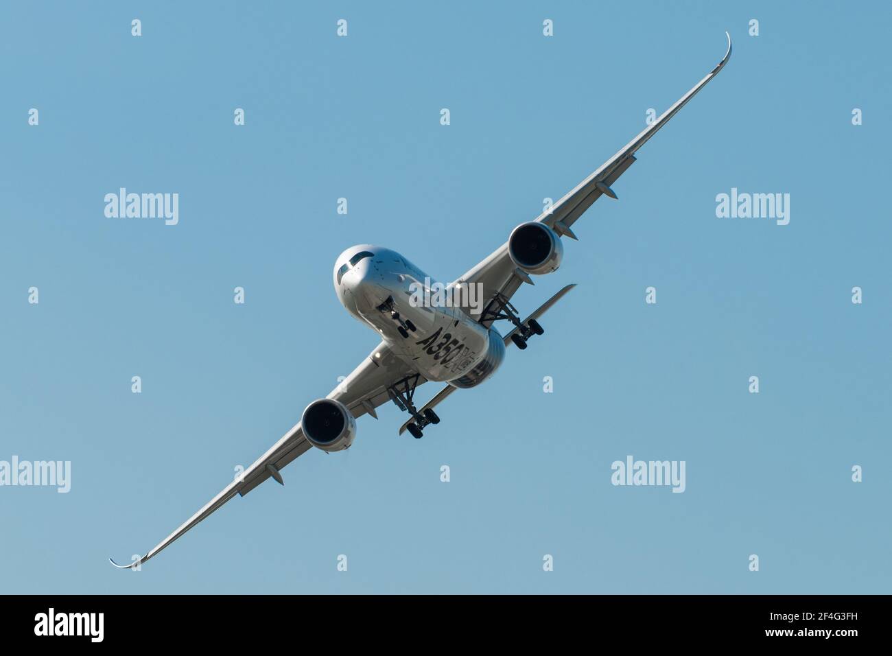 August 30, 2019. Zhukovsky, Russia. long-range wide-body twin-engine ...