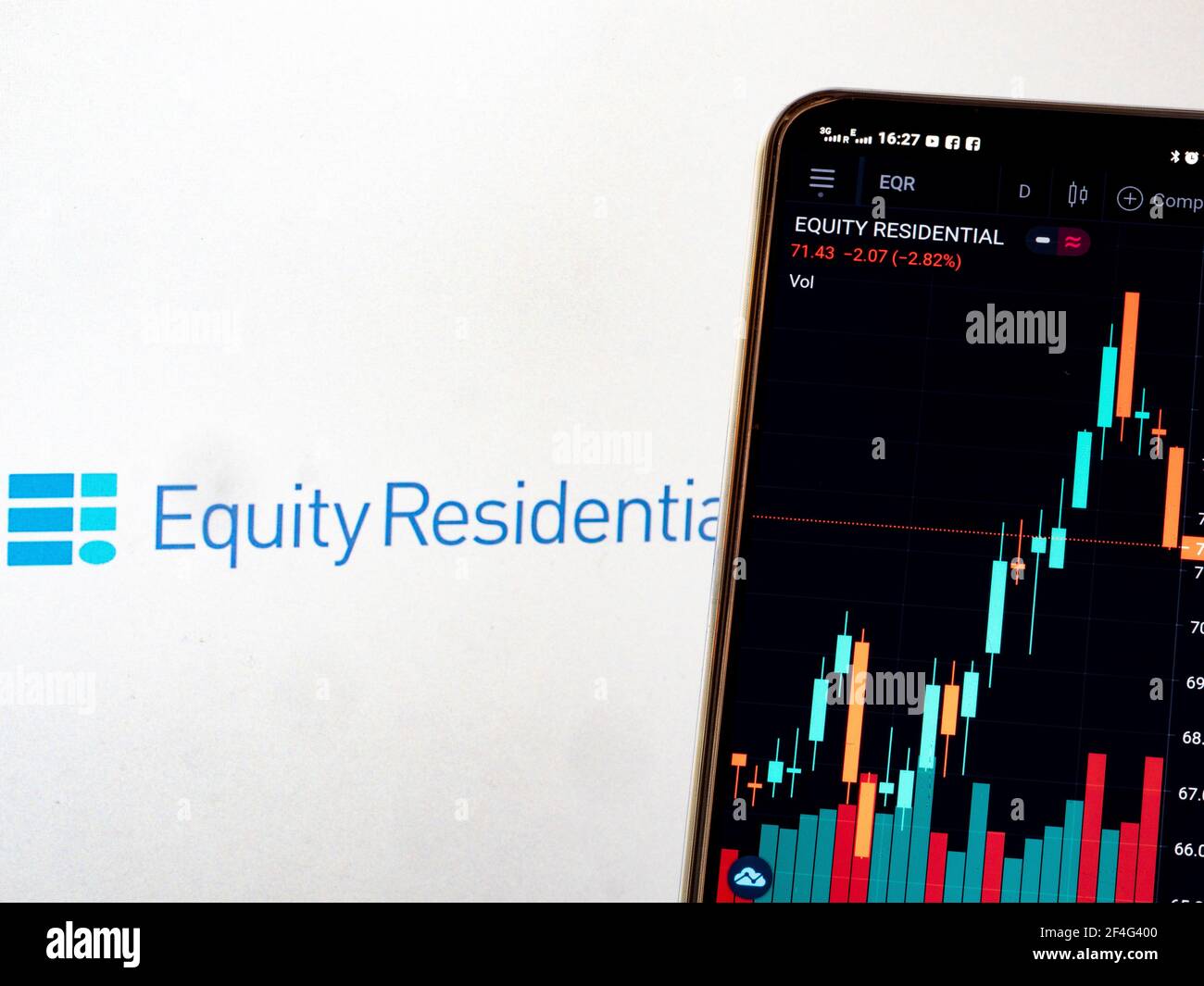 In this photo illustration the stock market information of Equity ...
