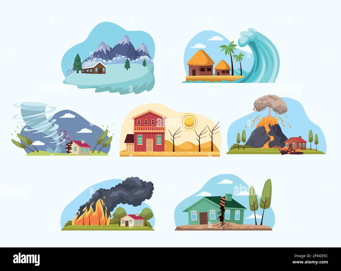 differents natural disasters Stock Vector Image & Art - Alamy