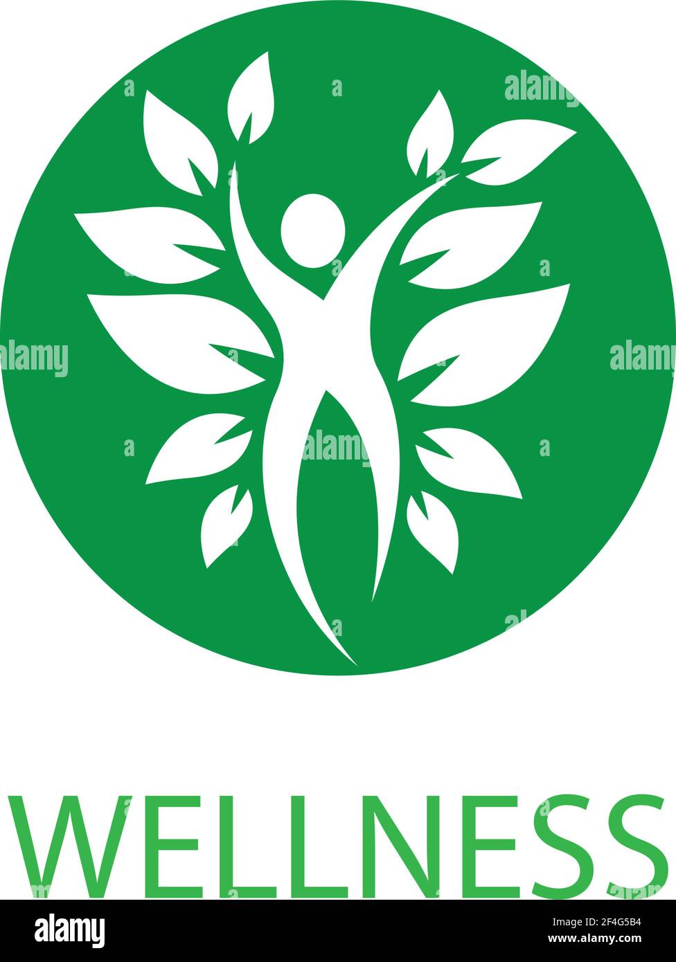 Wellness logo template vector icon Stock Vector Image & Art - Alamy