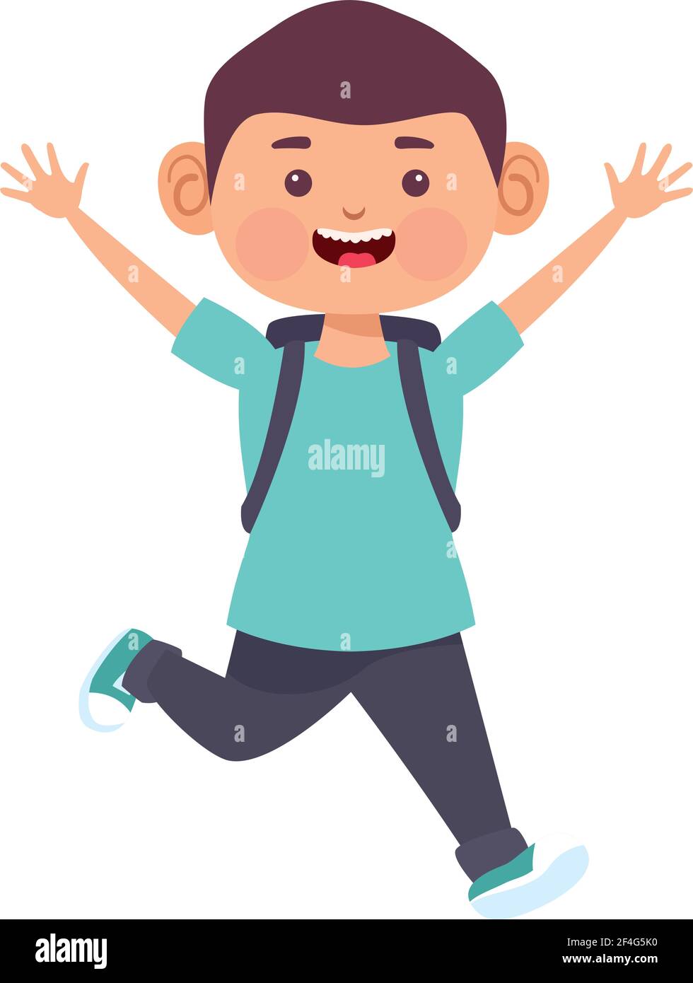 student boy running Stock Vector Image & Art - Alamy