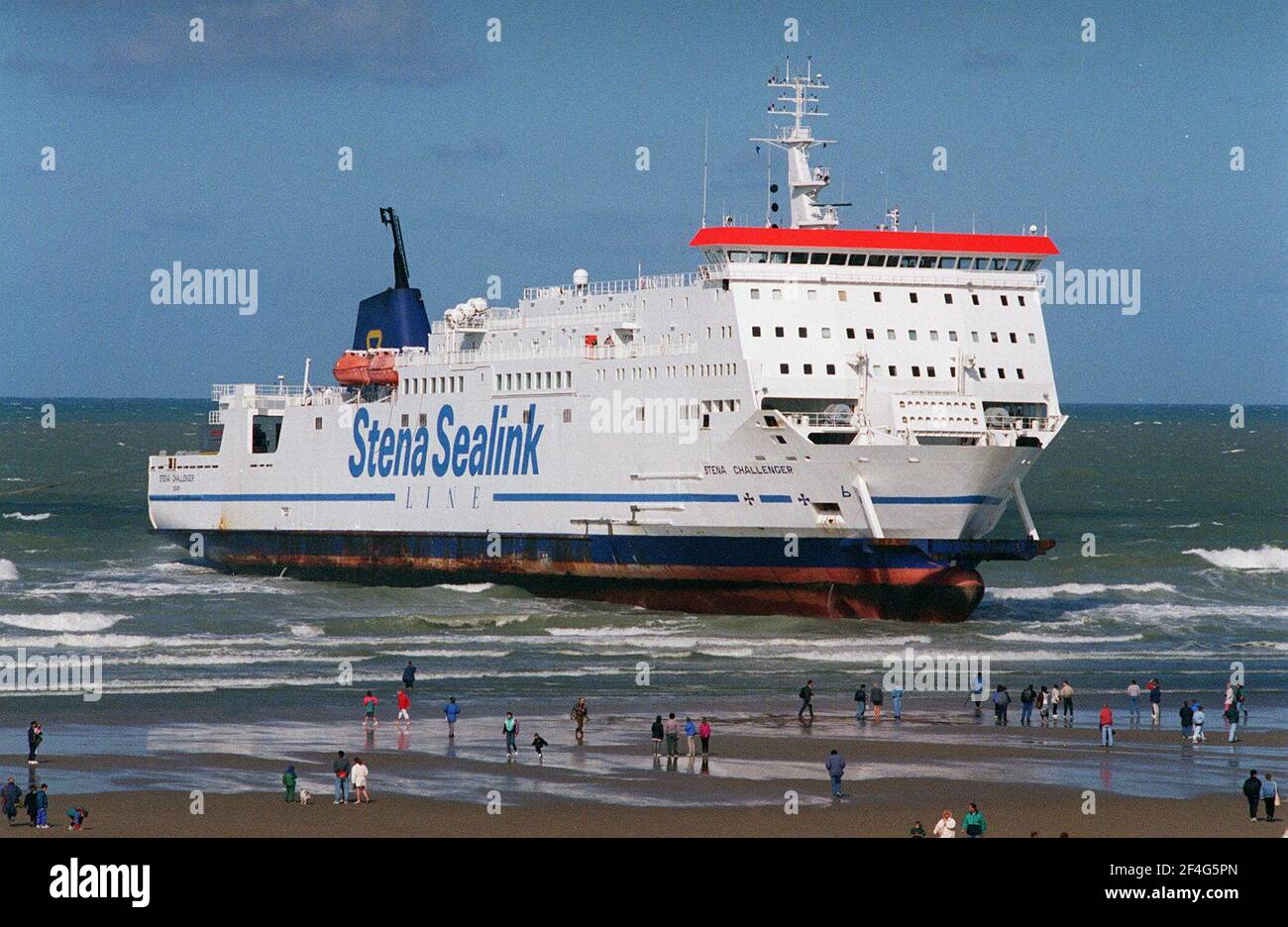 The Stena Challenger en route from Dover broke down and was towed ...