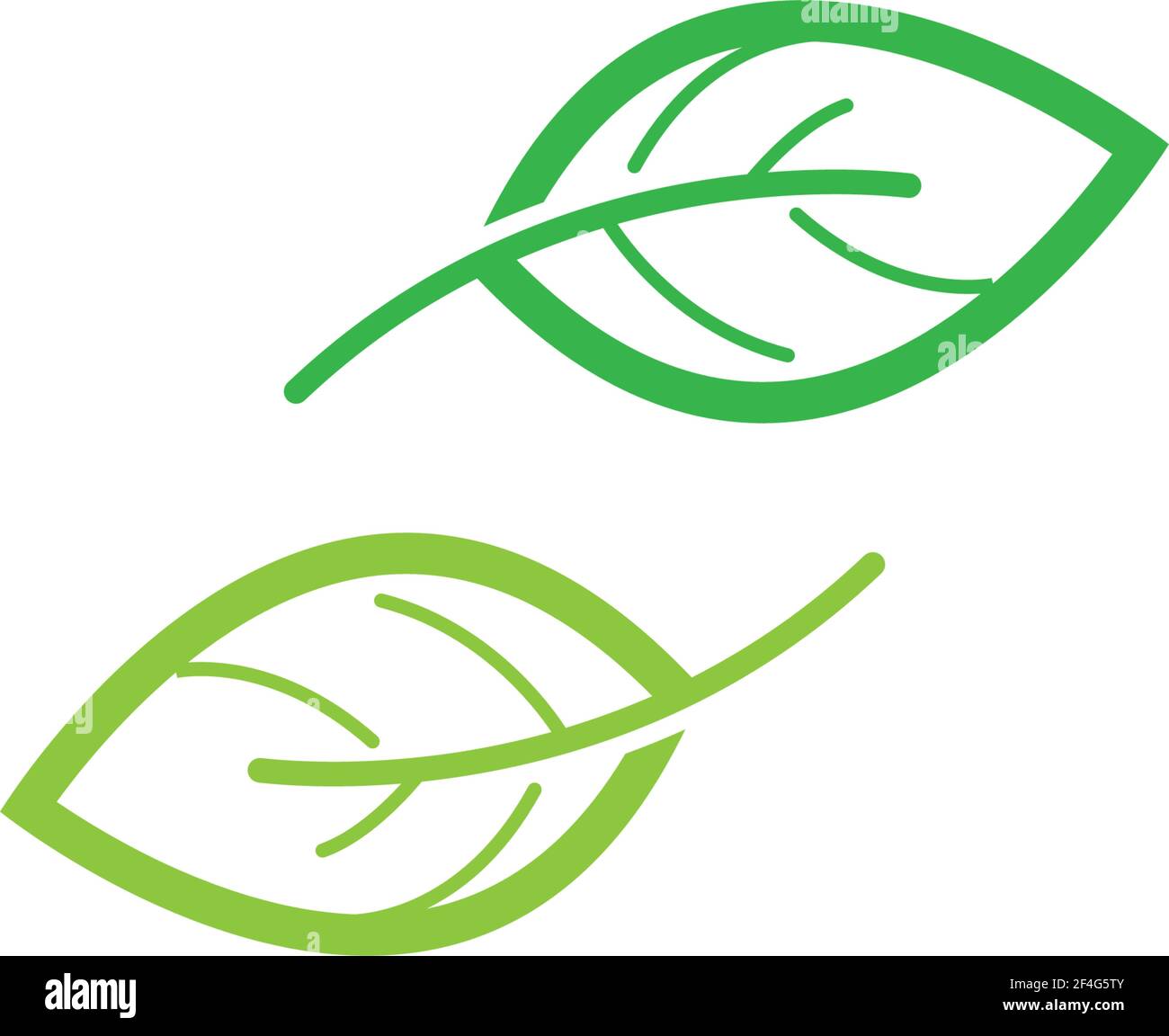 Leaf logo vector icon illustration Stock Vector Image & Art - Alamy