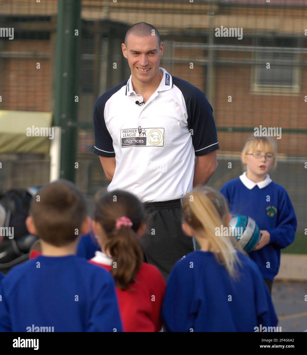SETVEN BYWATER DERBY GOALKEEPER AT ROE FARM PRIMARY SCHOOL DERBY. 21/11 ...