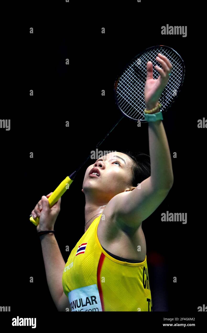 Thailand's Porpawee Chochuwong in action during her womens single final ...