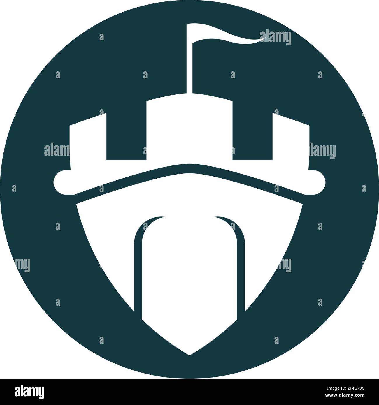 Castle logo template vector icon illustration design Stock Vector Image ...