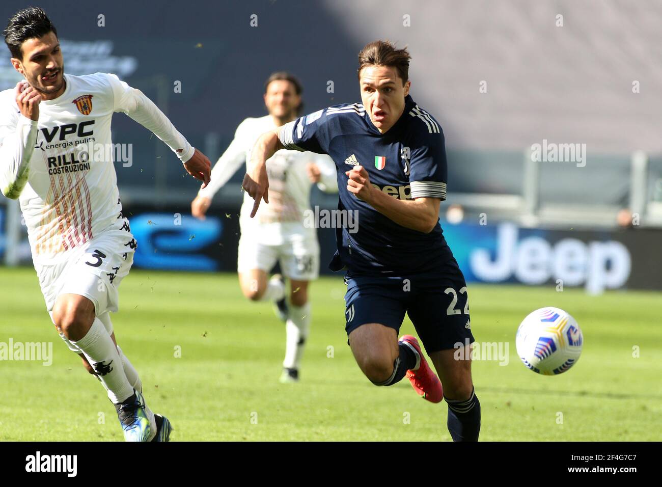 Allianz Stadium, Turin, Italy, 21 Mar 2021, Federico Chiesa (Juventus ...