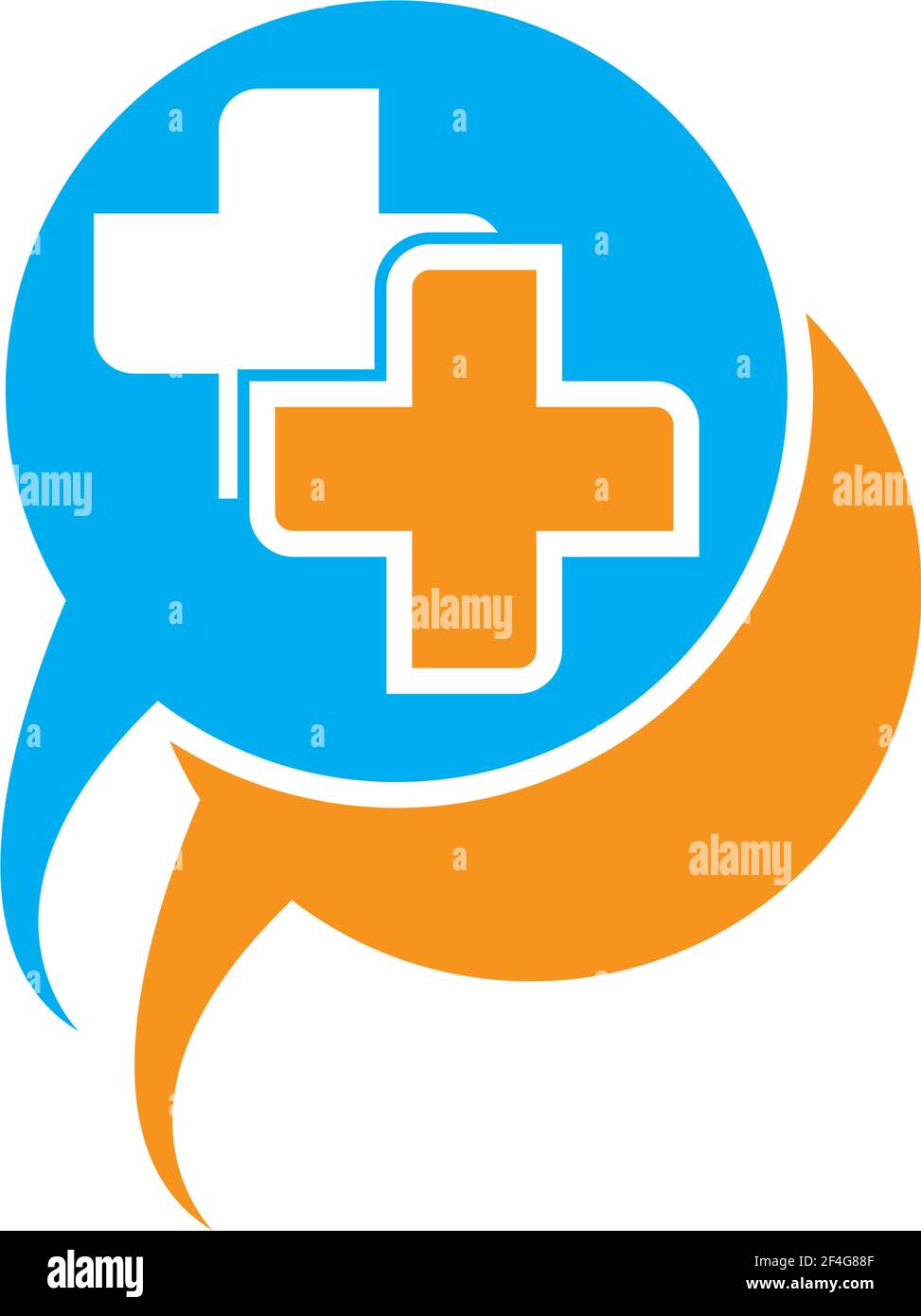 Chat health logo vector icon illustration Stock Vector Image & Art - Alamy