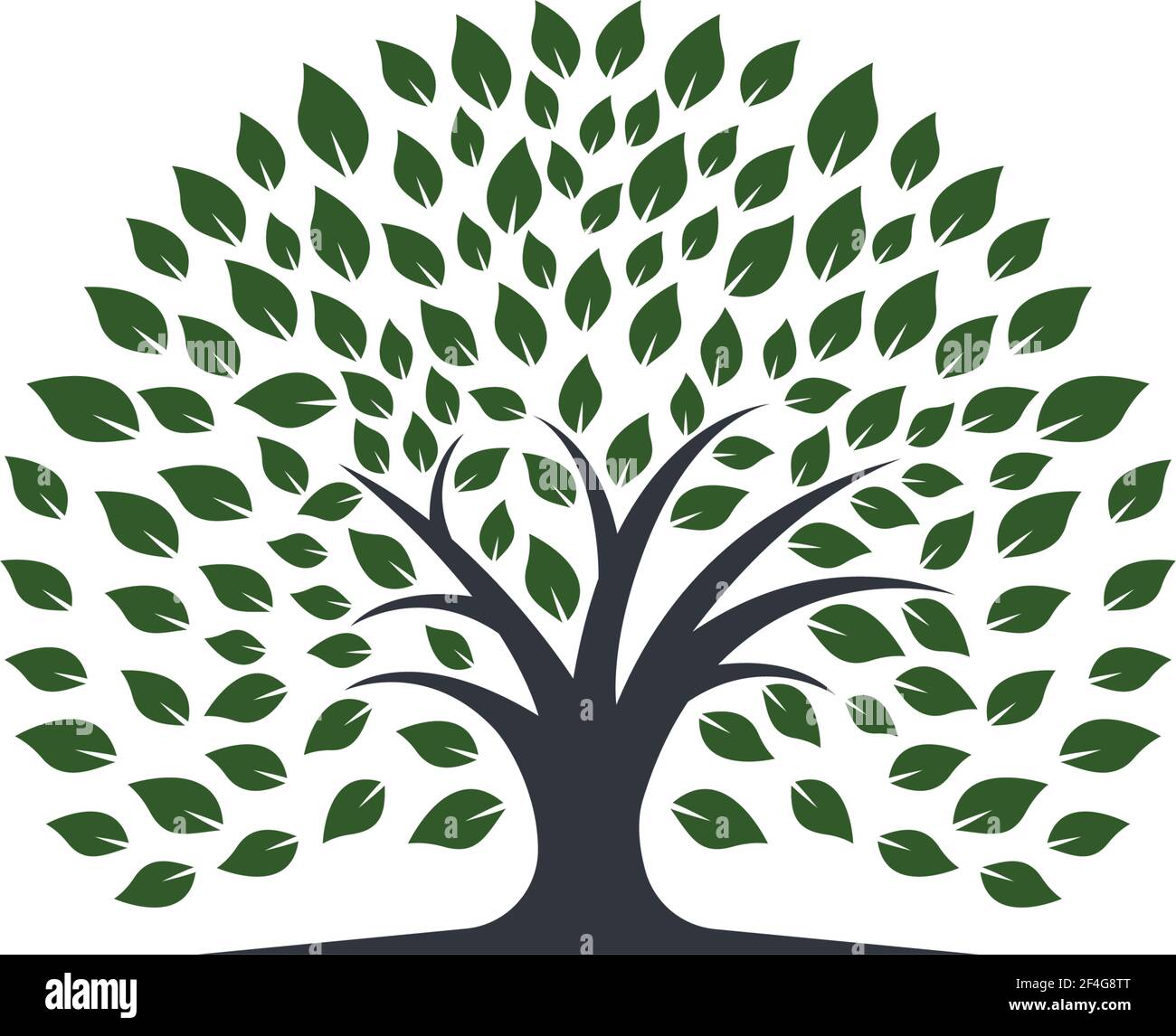 Tree logo template vector icon illustration Stock Vector Image & Art ...