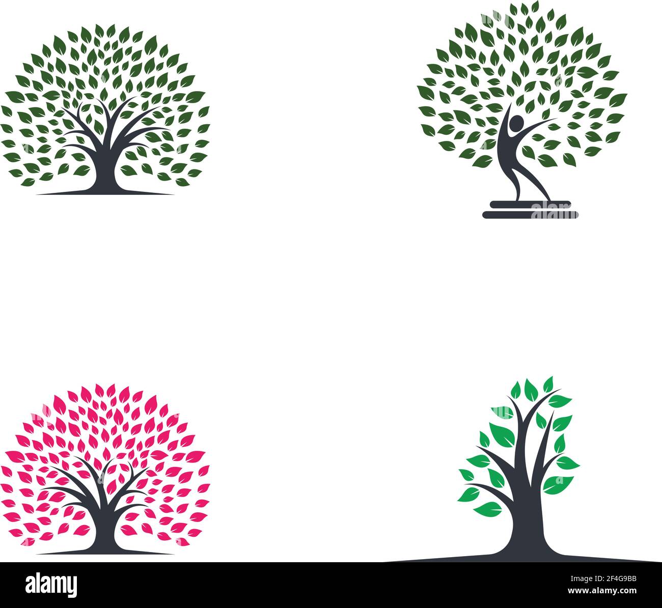 Tree logo template vector icon illustration Stock Vector Image & Art ...