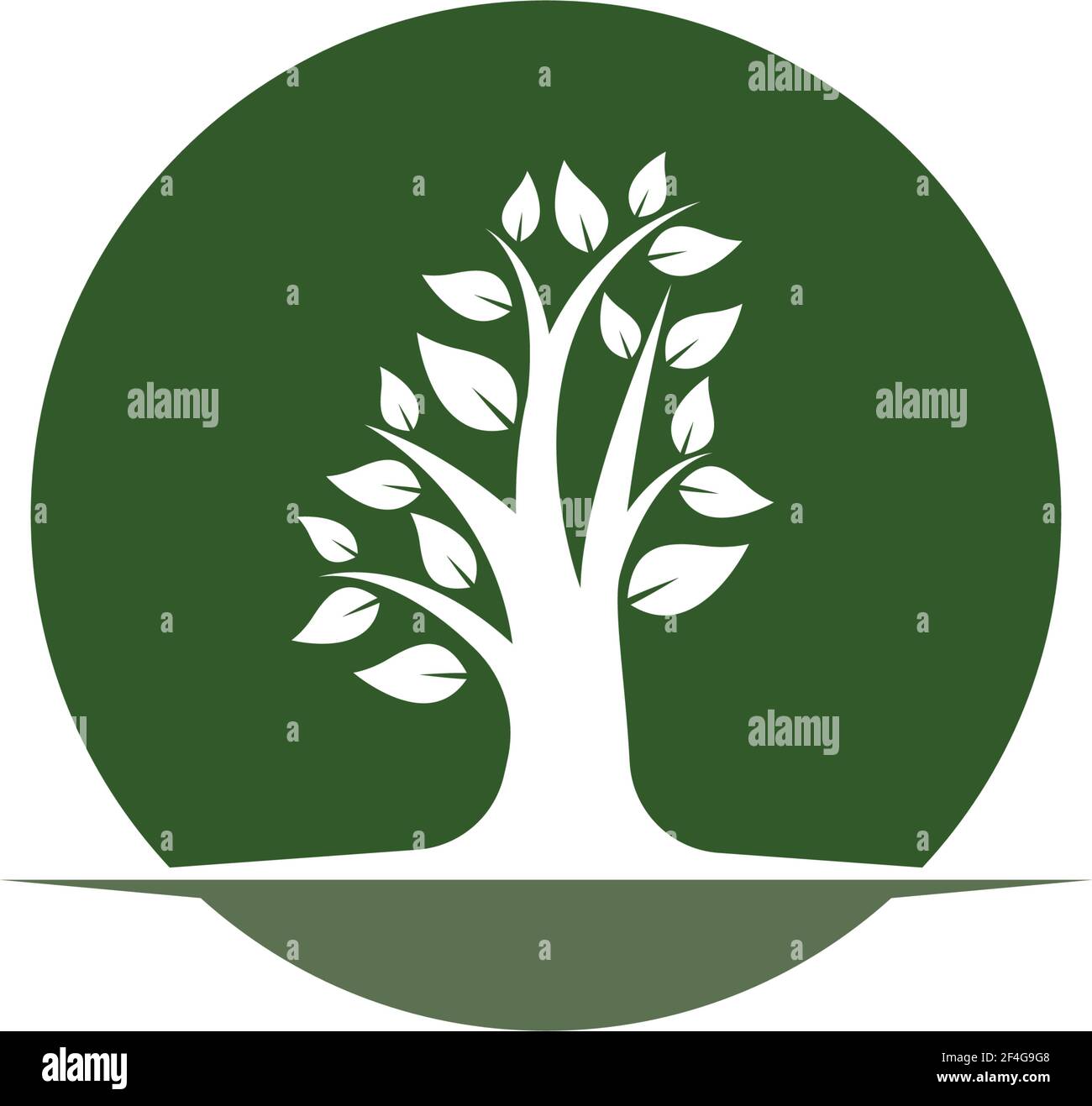 Tree logo template vector icon illustration Stock Vector Image & Art ...