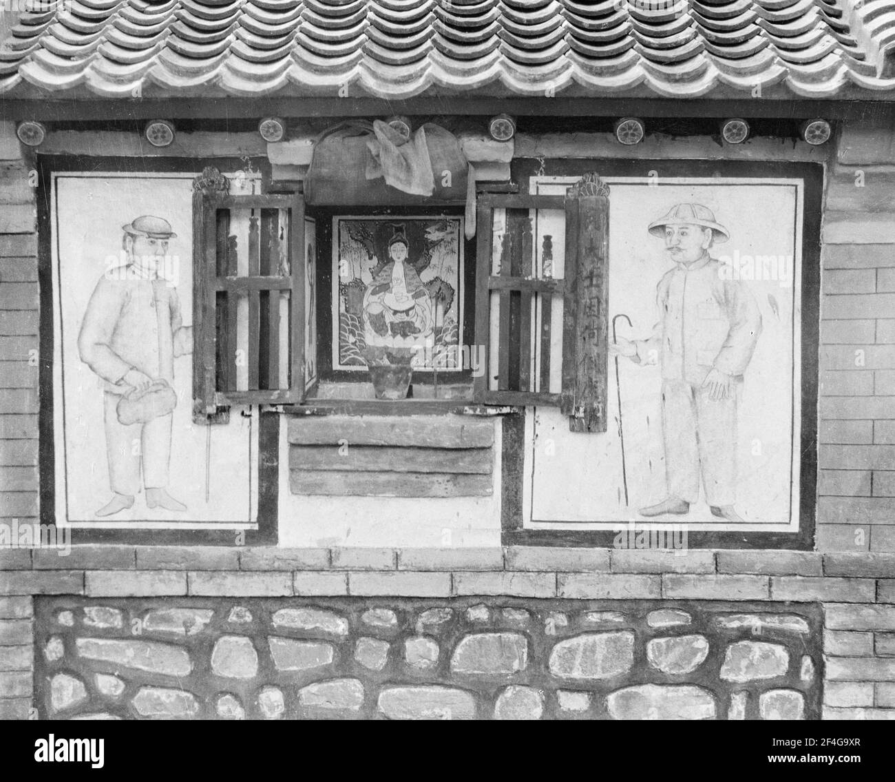 Drawings on Temple, China, Rehe Sheng (China), Hebei Sheng (China ...
