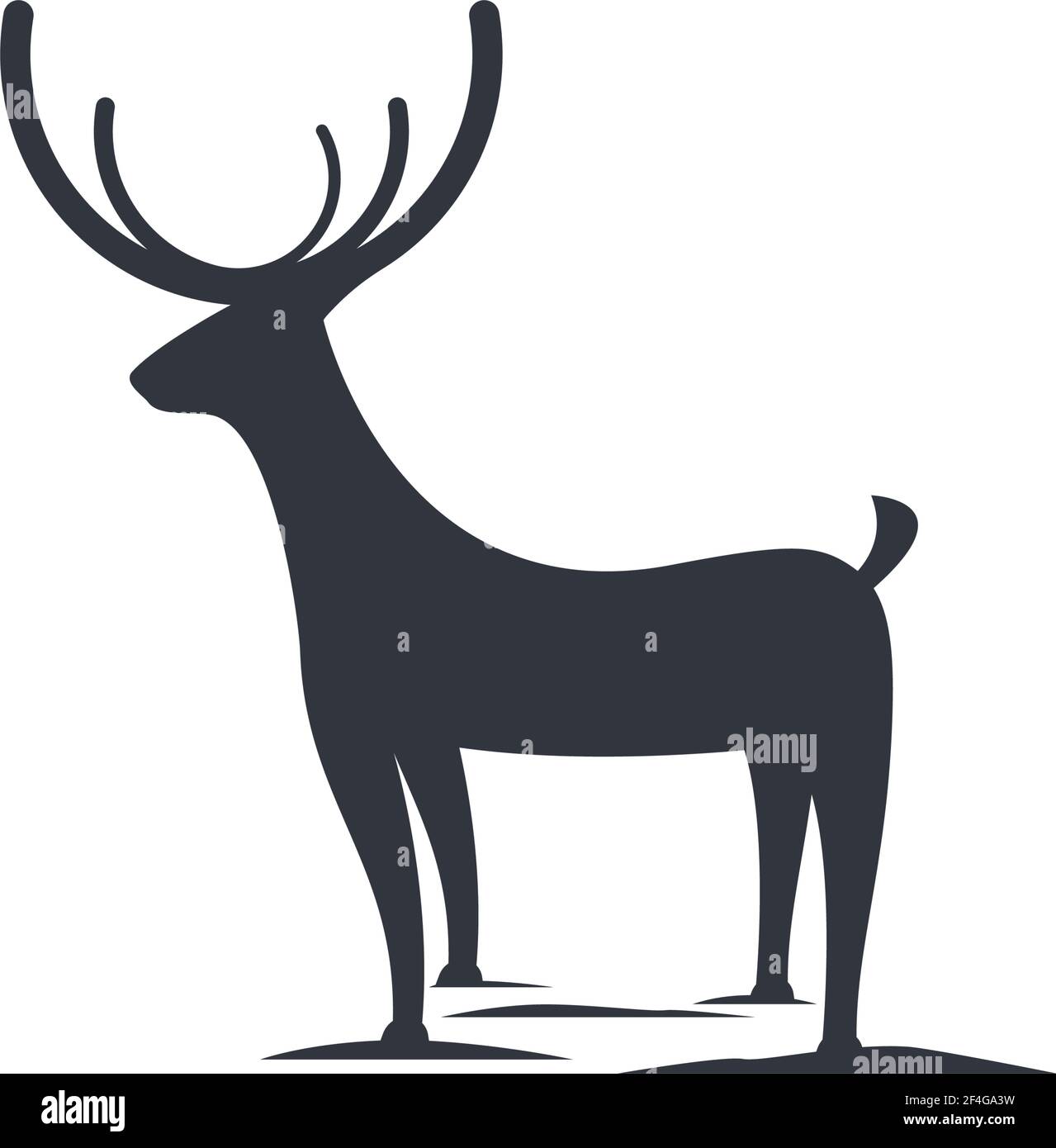 Deer logo vector illustraation design Stock Vector Image & Art - Alamy