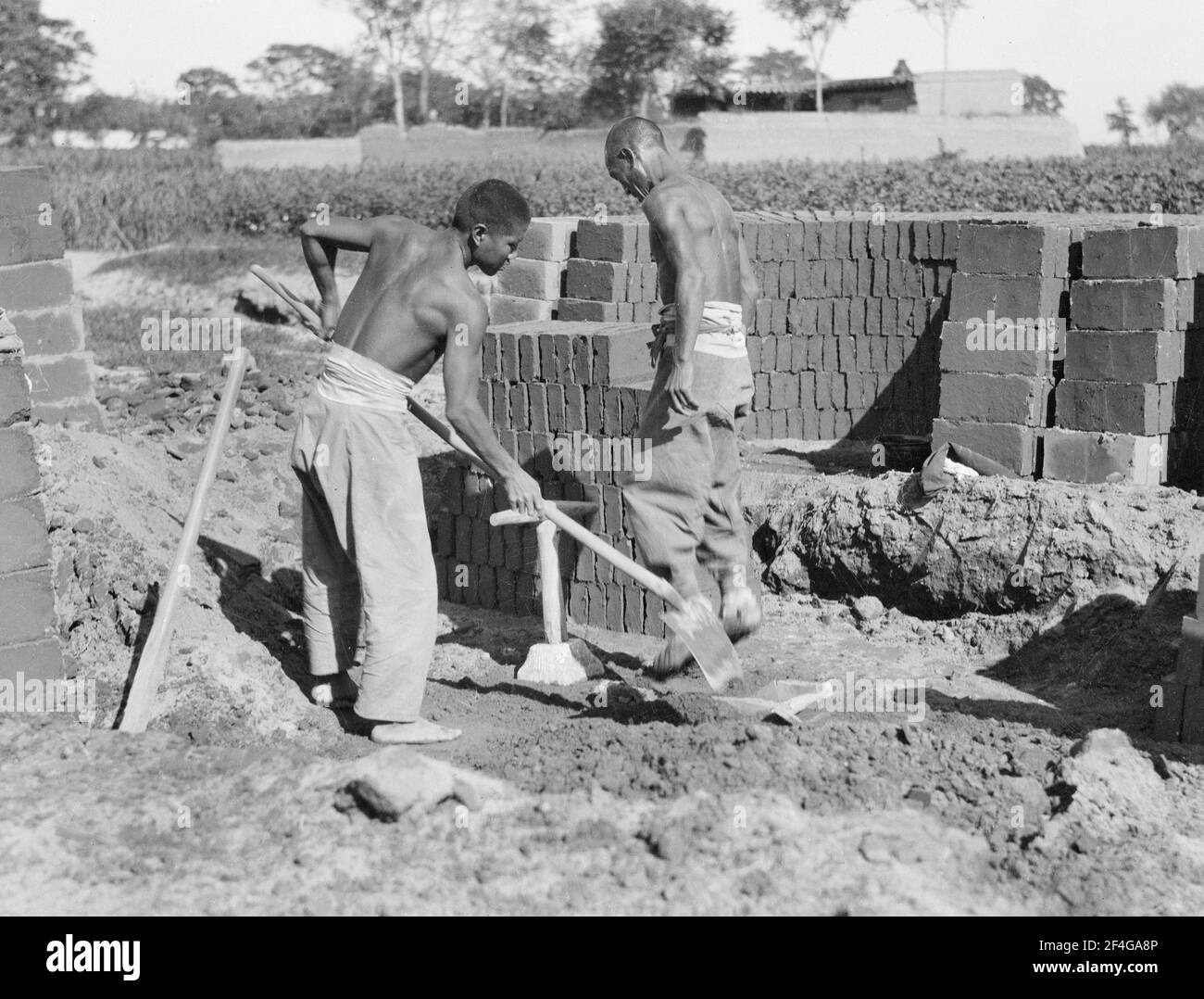 Vintage brick making hi-res stock photography and images - Alamy