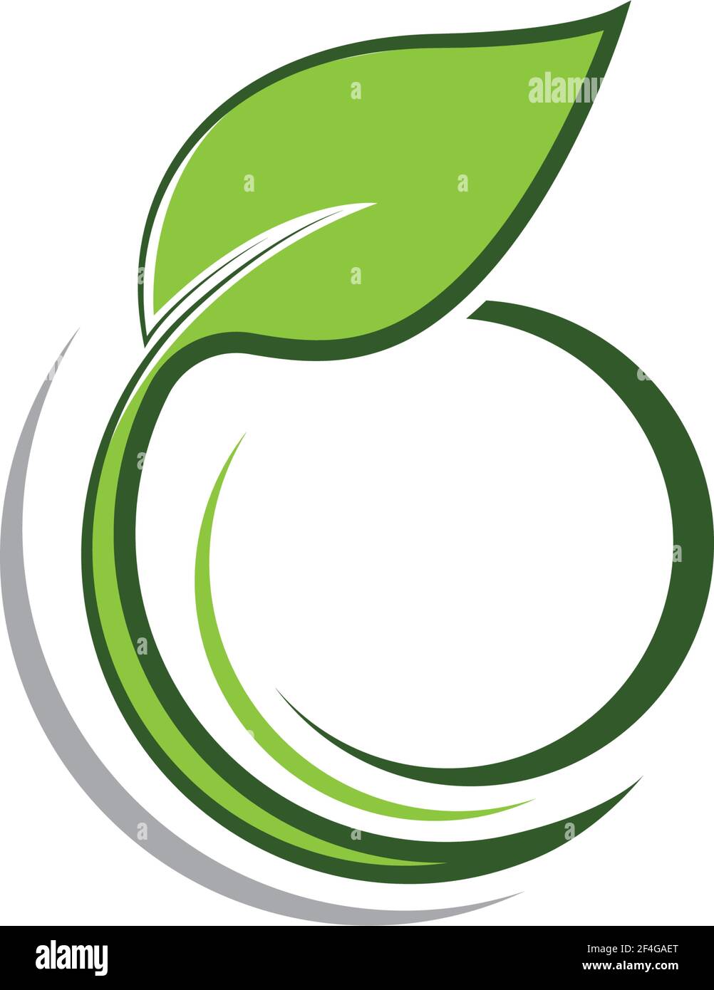 Leaf logo vector icon illustration Stock Vector Image & Art - Alamy