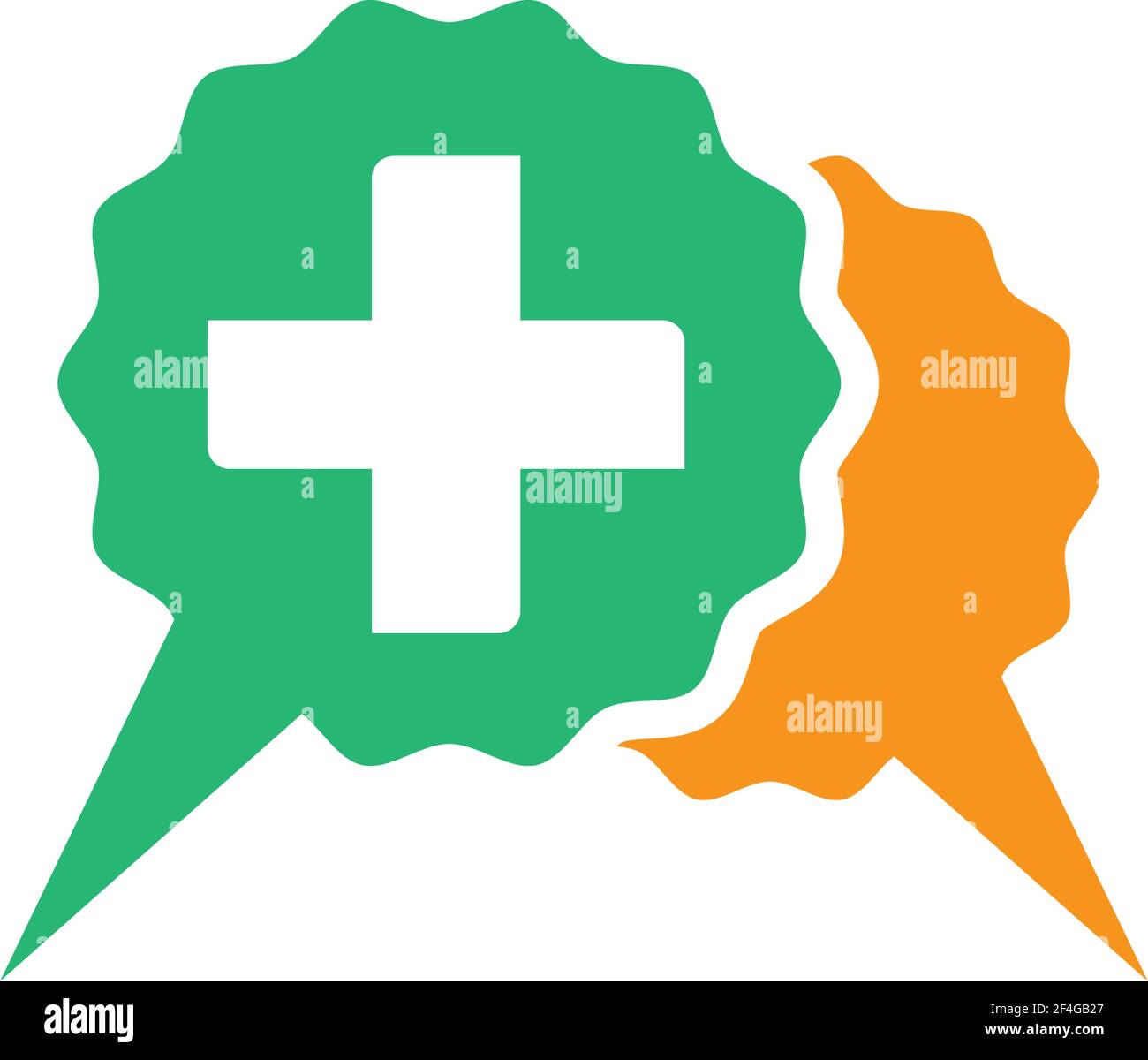Chat health logo vector icon illustration Stock Vector Image & Art - Alamy