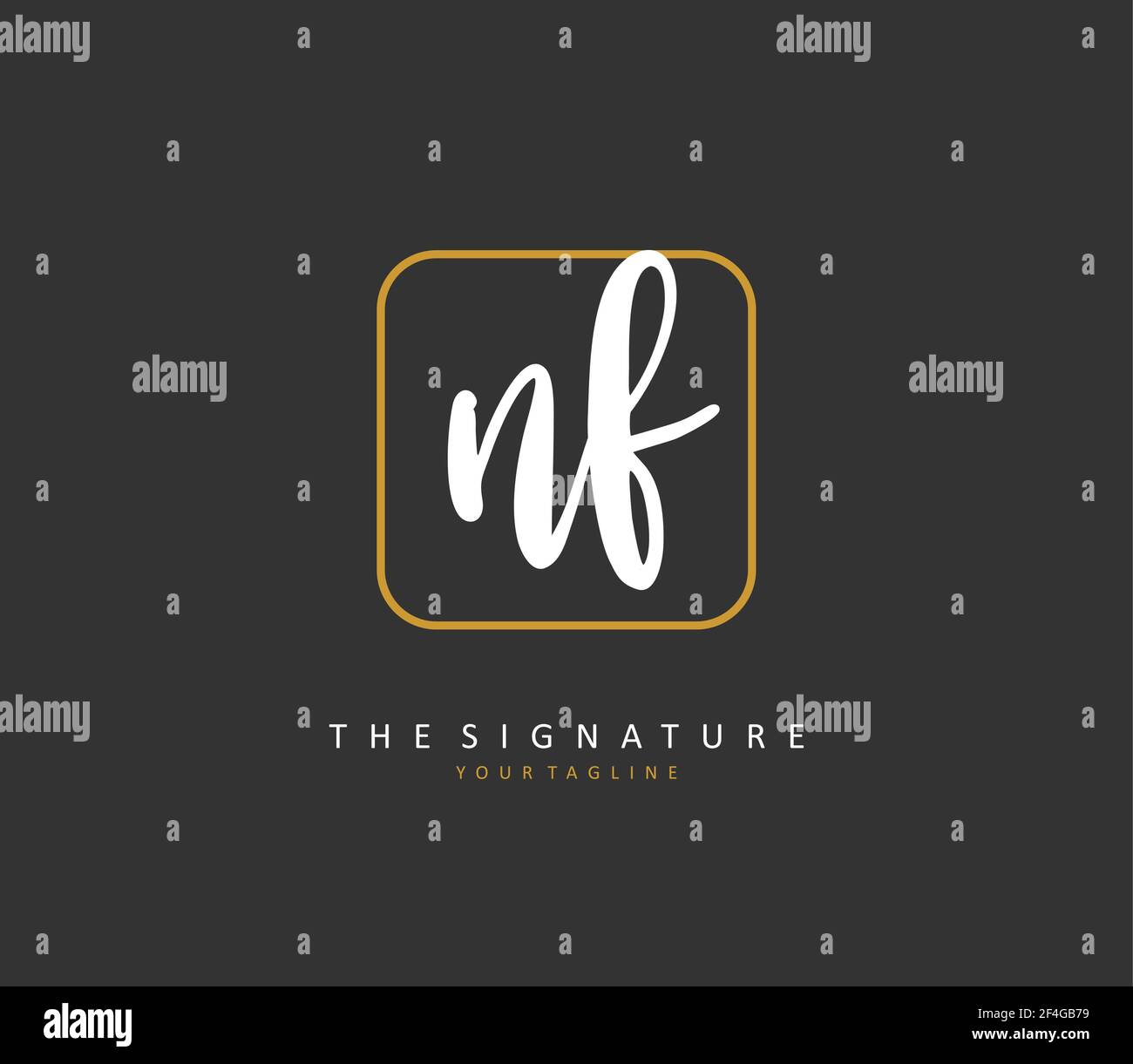 Nf letter logo hi-res stock photography and images - Alamy