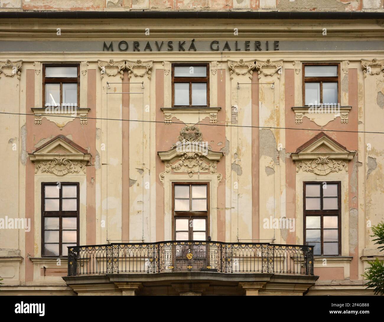 Beautiful building details in the historic center of Brno, Czech ...