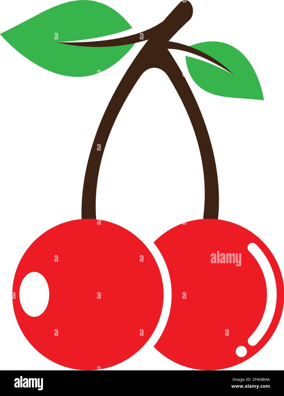 Cherry logo vector icon illustration design Stock Vector Image & Art ...