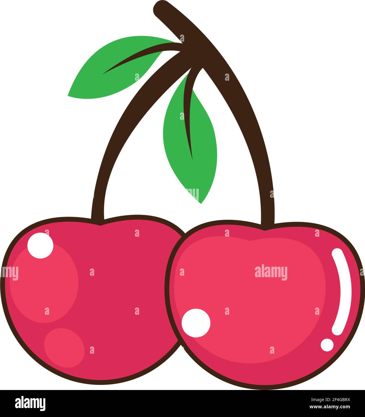 Cherry logo vector icon illustration design Stock Vector Image & Art ...