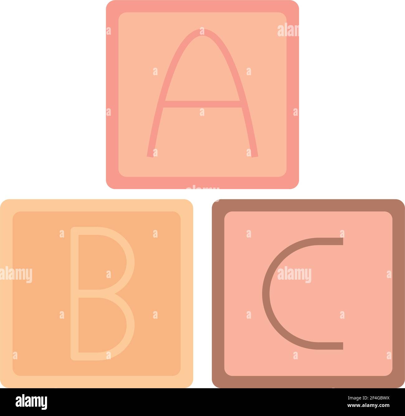 Baby blocks Stock Vector Images - Alamy