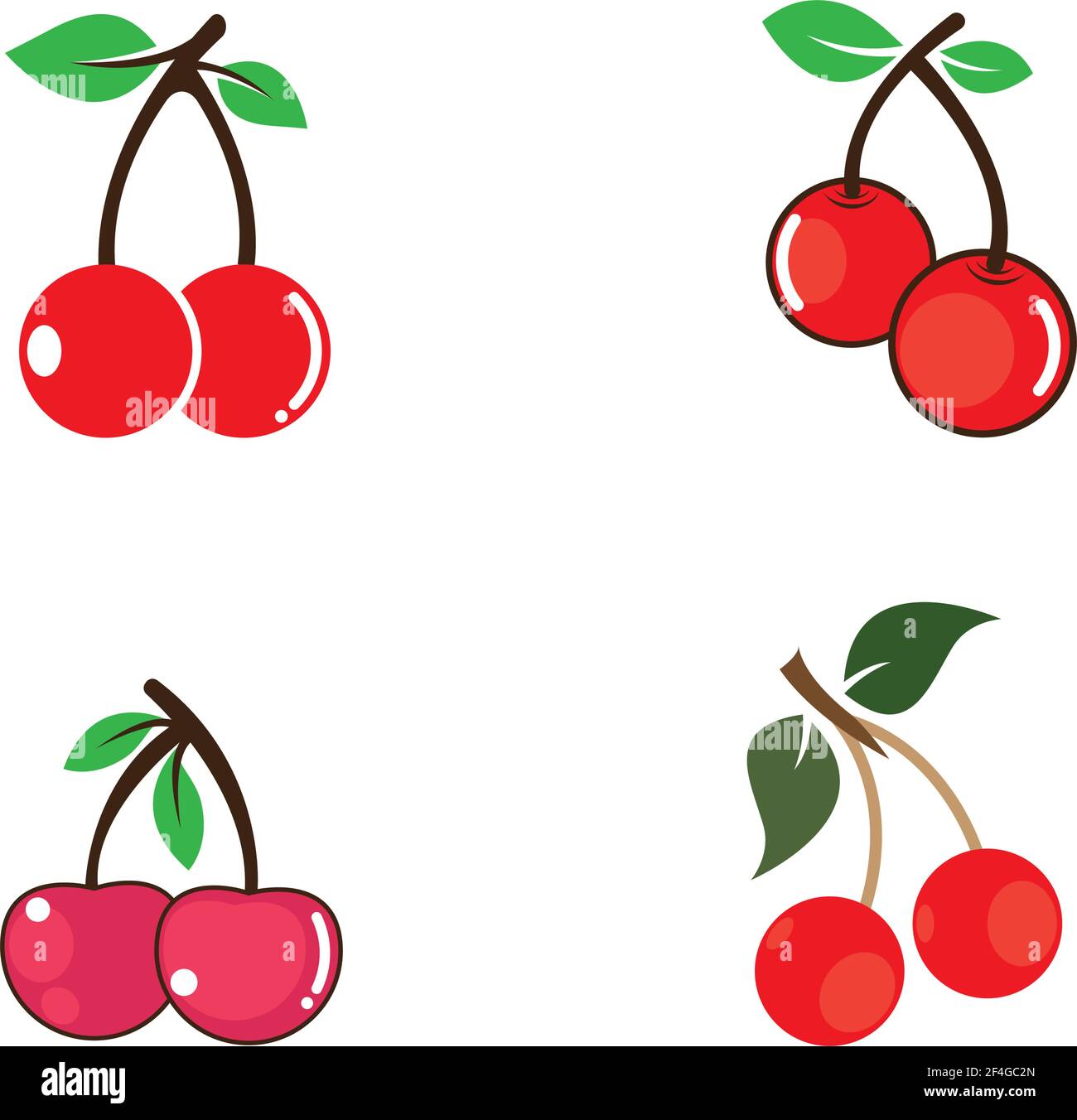 Cherry logo vector icon illustration design Stock Vector Image & Art ...