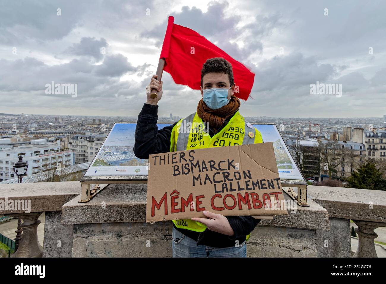 Paris, France. 18th Mar, 2021. Commemoration of the 150th anniversary ...
