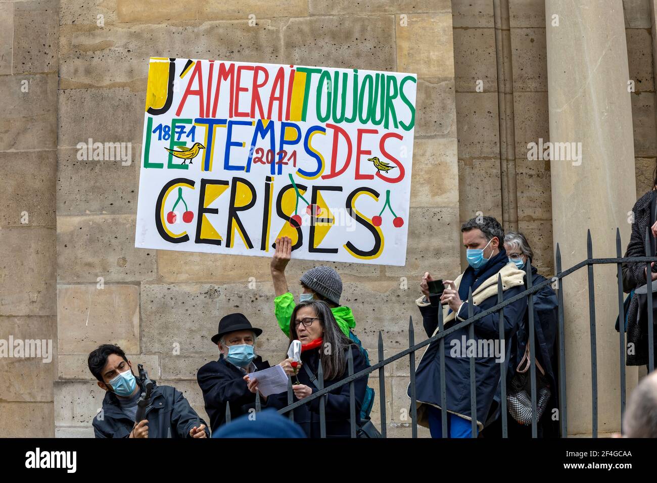 Paris, France. 18th Mar, 2021. Commemoration of the 150th anniversary ...