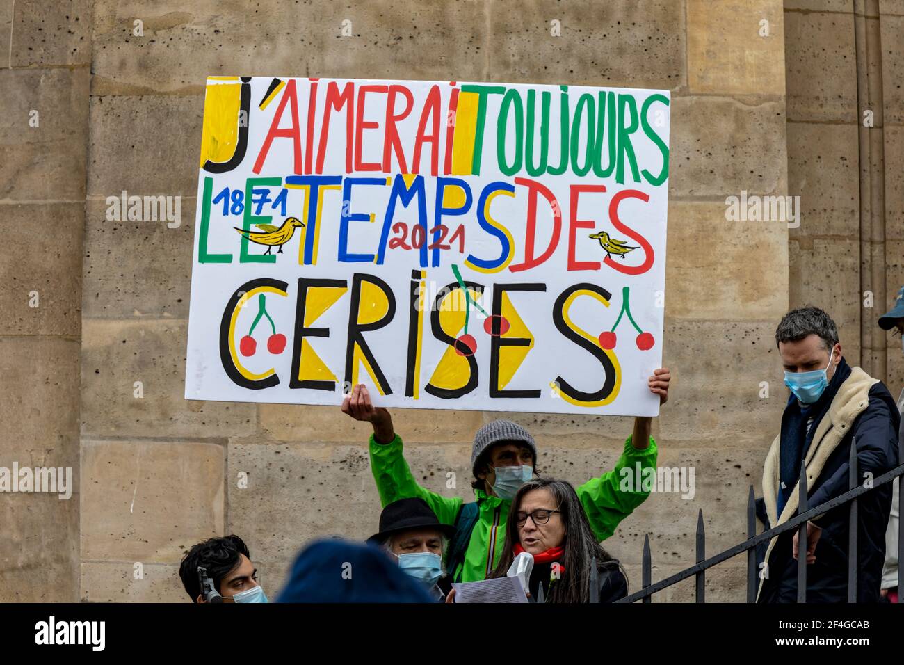 Paris, France. 18th Mar, 2021. Commemoration of the 150th anniversary ...