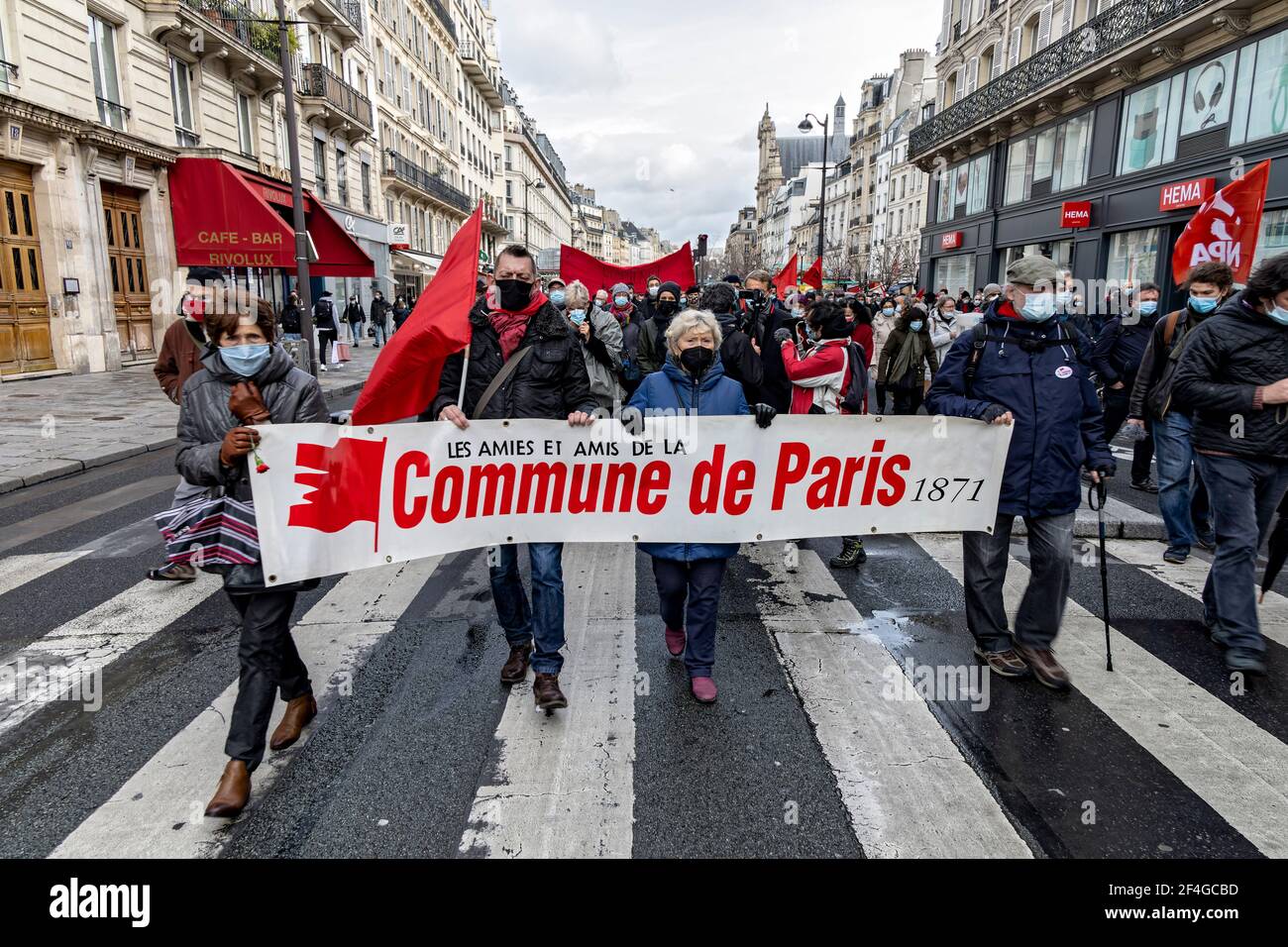 Paris, France. 18th Mar, 2021. Commemoration of the 150th anniversary ...