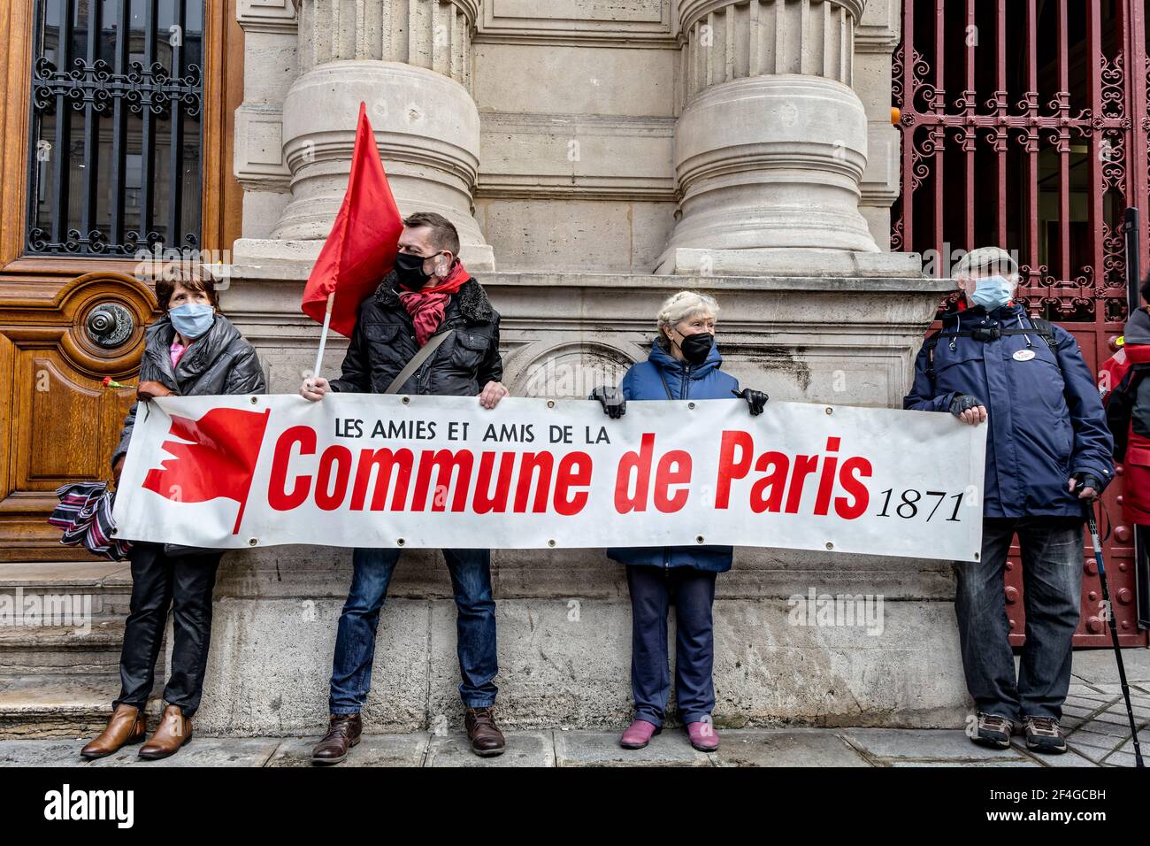 Paris, France. 18th Mar, 2021. Commemoration of the 150th anniversary ...