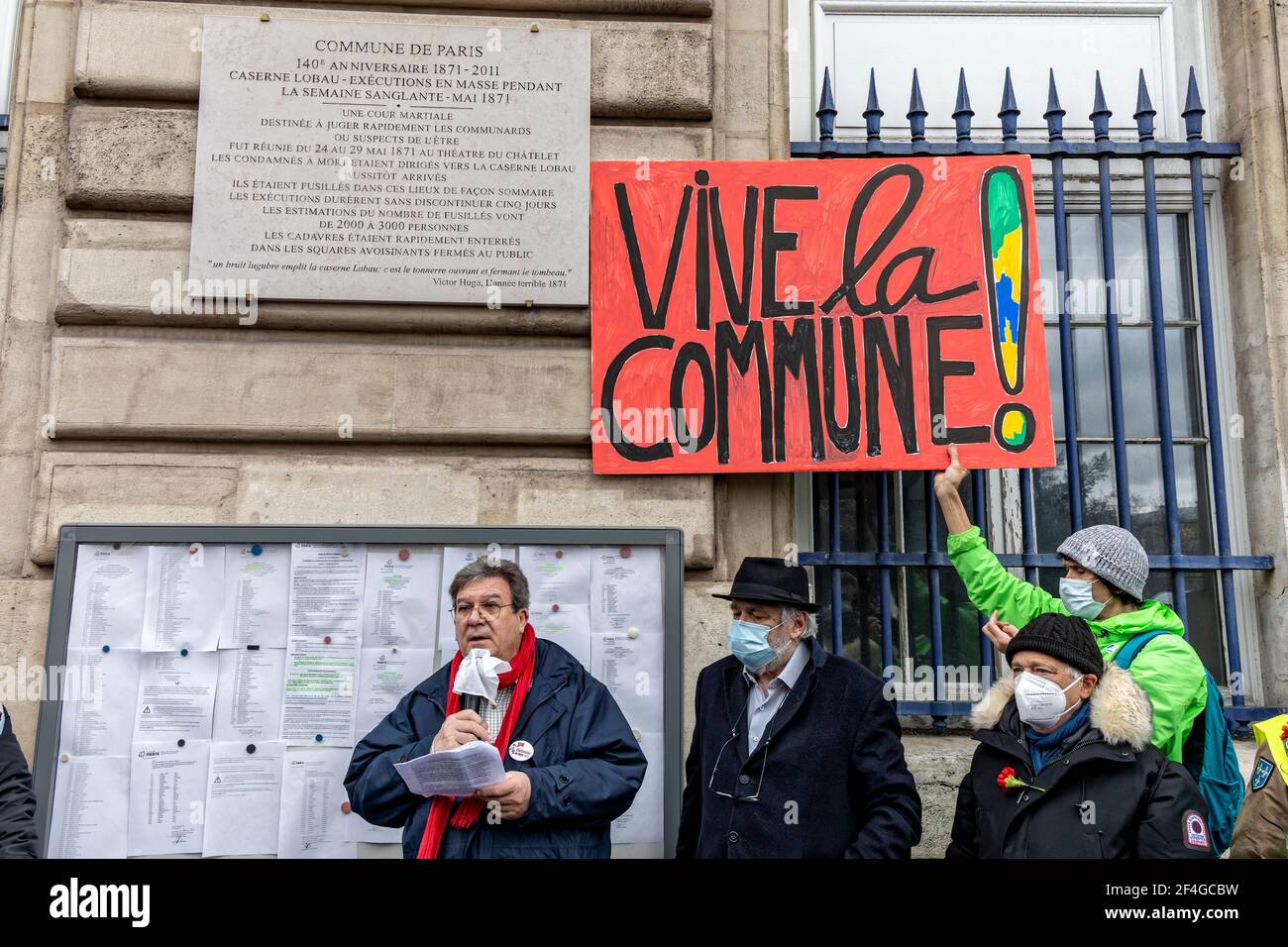 Paris, France. 18th Mar, 2021. Commemoration of the 150th anniversary ...