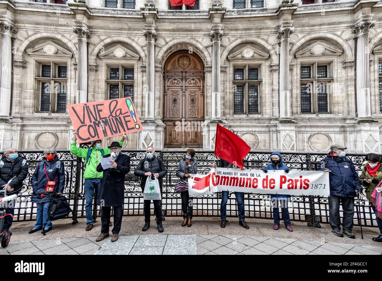 Paris, France. 18th Mar, 2021. Commemoration of the 150th anniversary ...