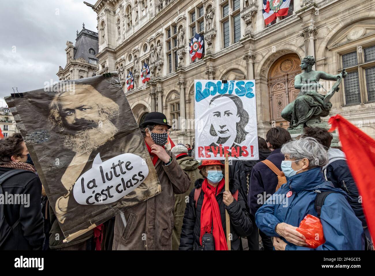 Paris, France. 18th Mar, 2021. Commemoration of the 150th anniversary ...