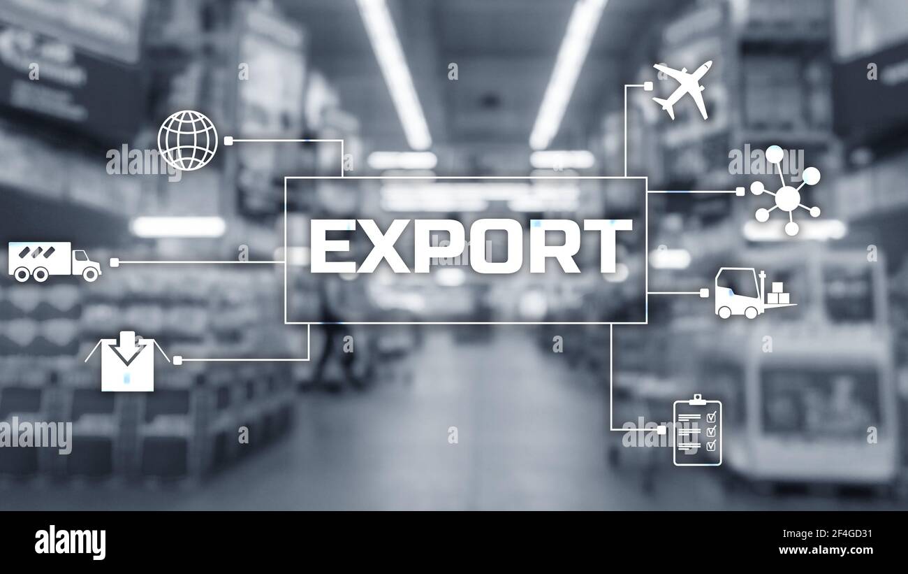 Logistics Import Export background 2021 Stock Photo - Alamy