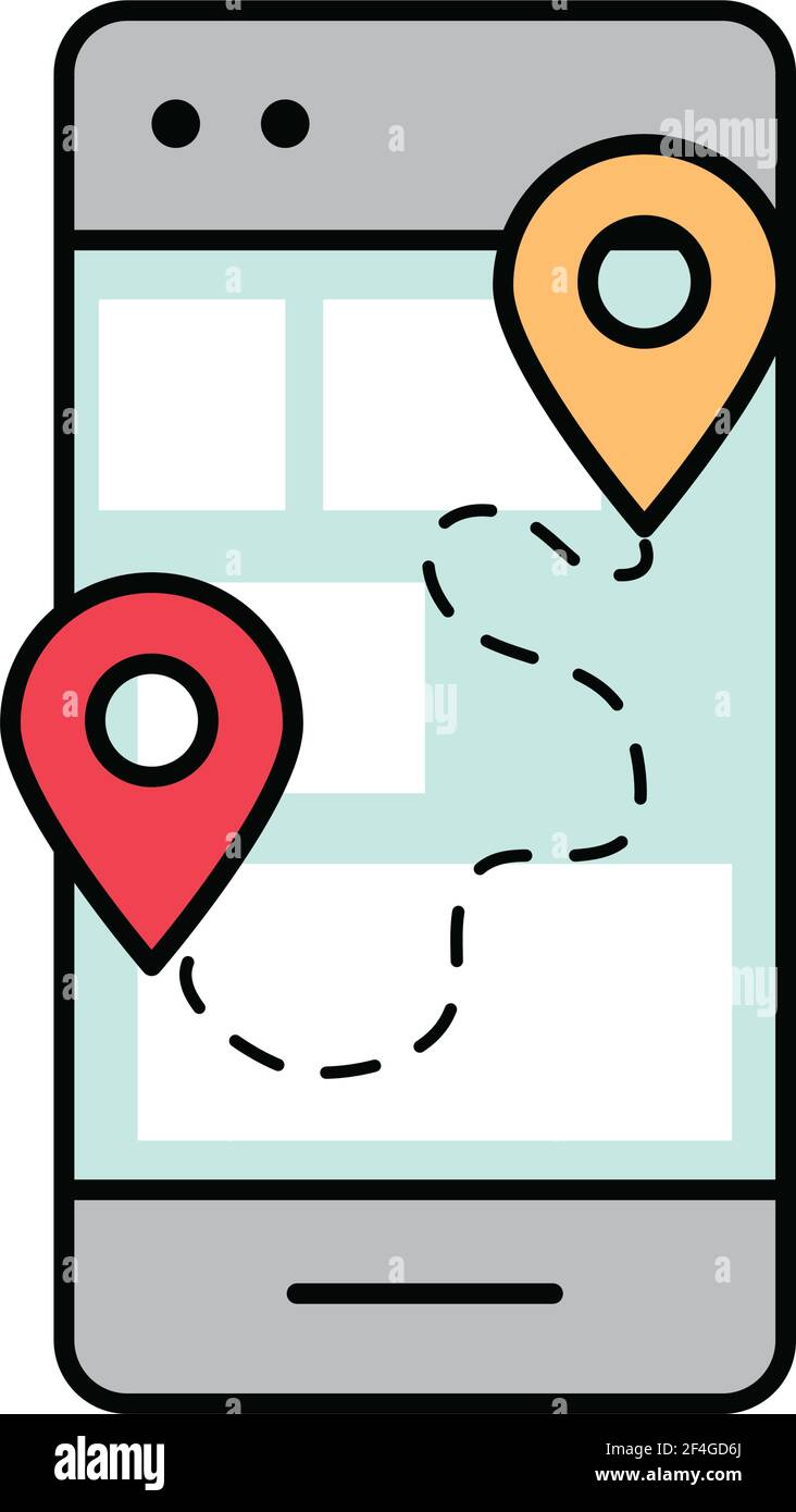 Parcel phone tracking icon hi-res stock photography and images - Alamy