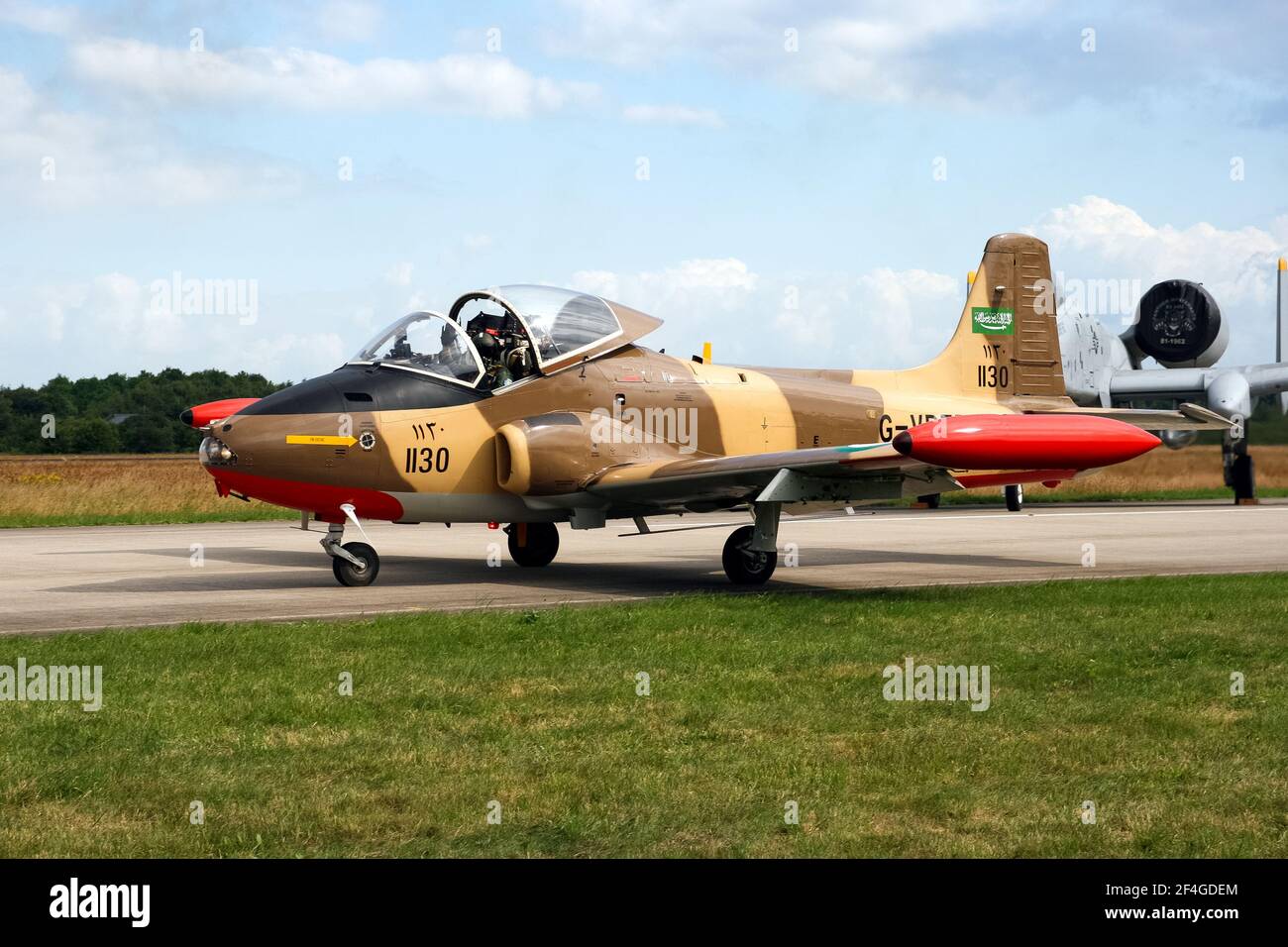 Former Royal Saudi Air Force BAC 167 Strikemaster light attack aircraft ...