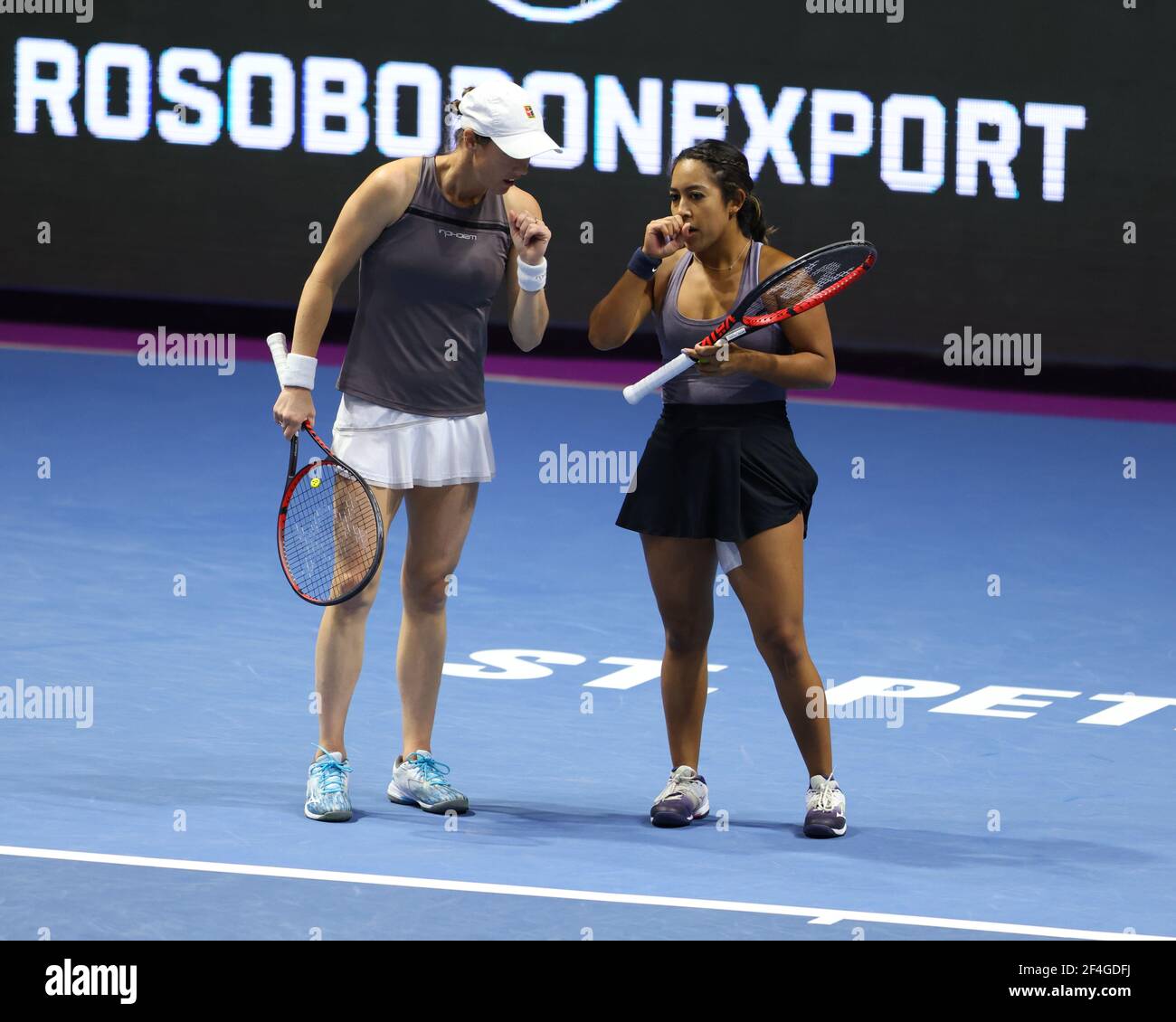 KAITLYN CHRISTIAN of USA and SABRINA SANTAMARIA of USA playing against ...