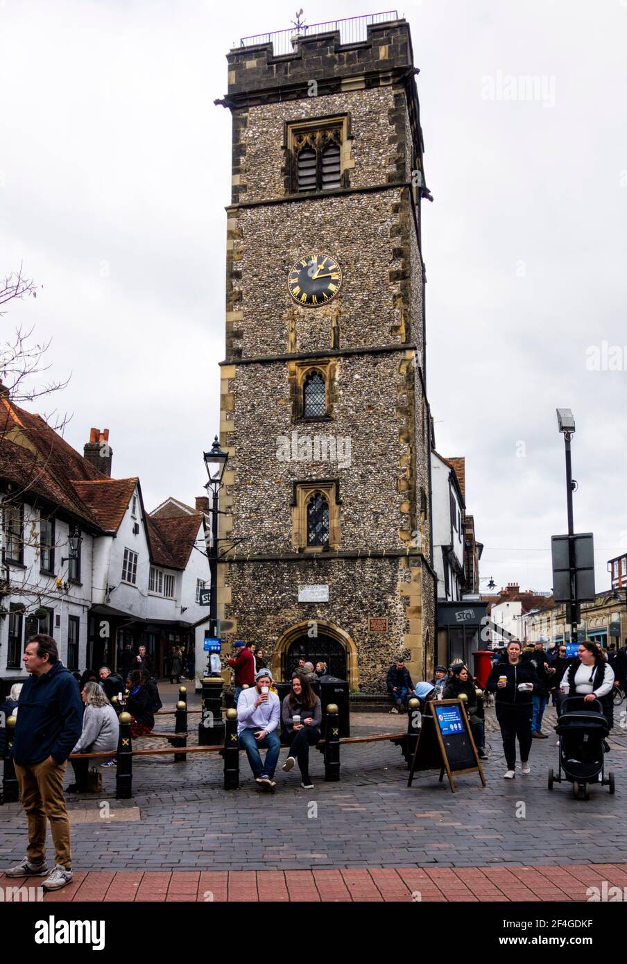 St albans clock tower hi-res stock photography and images - Alamy