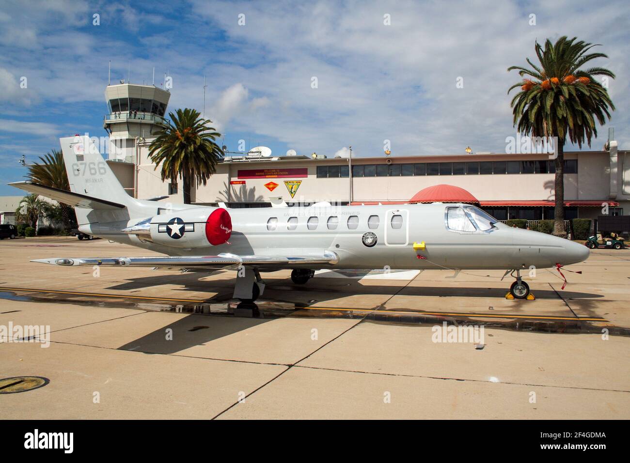 US Marines Cessna UC-35D Citation jet aircraft on the tarmac of the ...