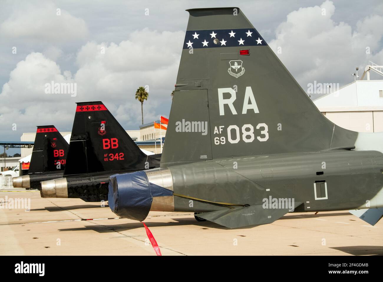 Northrop T-38 Talon trainer jets from Beale AFB and Randolph AFB at ...